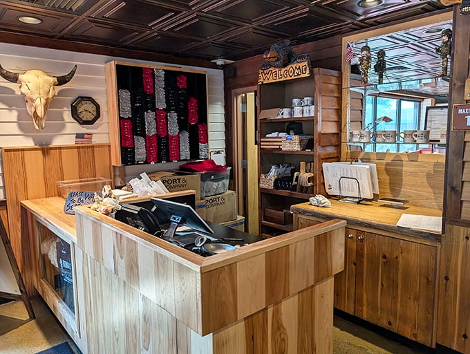 The gateway to flavor town. This counter has seen more anticipation than a Super Bowl coin toss.