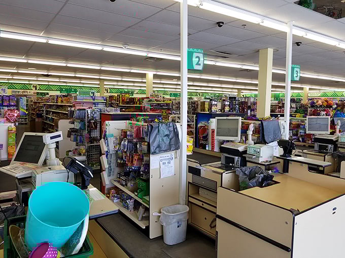 The final frontier: checkout counters where the magic happens and shoppers marvel at how much they got for so little.