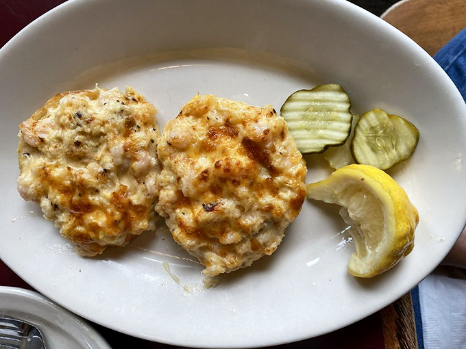The Crab and Oregon Pink Shrimp Melt: a sandwich so luxurious, it deserves its own yacht. It's like the ocean's greatest hits album, served on toasted bread!