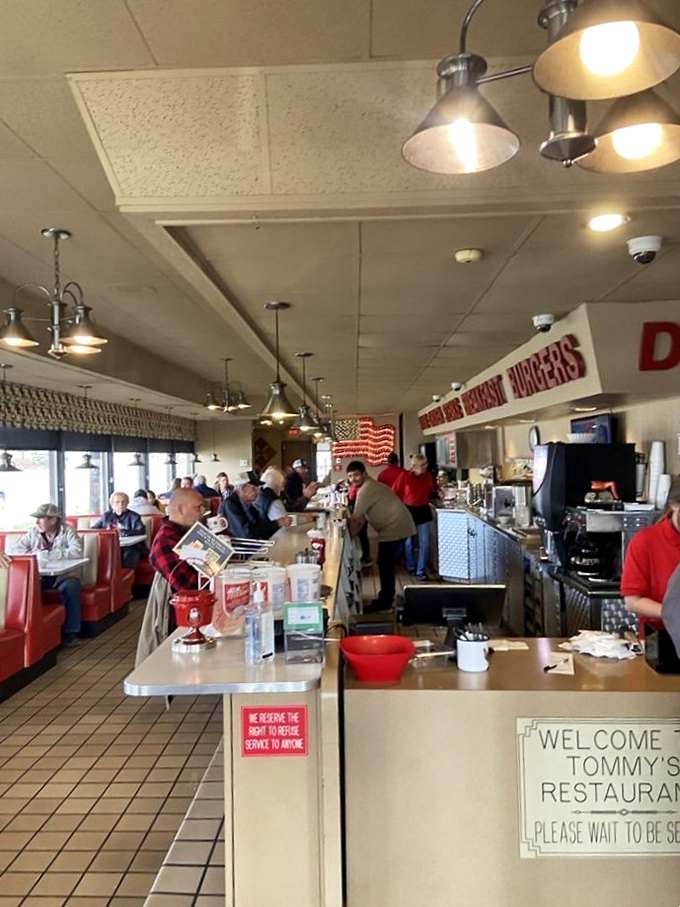Pull up a chair and join the party! Tommy's dining room is where strangers become friends over forkfuls of deliciousness.