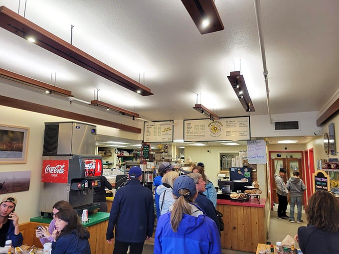 A full house is a happy house! Looks like the secret's out about The Bake Shop's deliciousness.