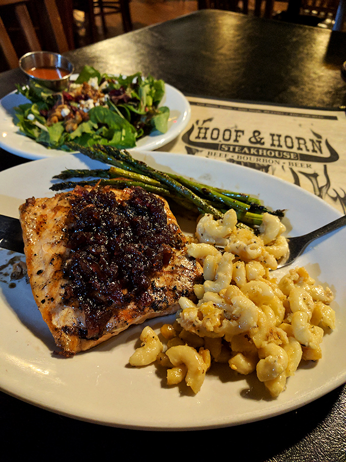 Who said it's all about the beef? This fish is making waves with its crispy exterior and flaky interior. A swimmer's delight!