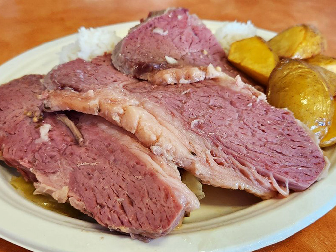 This corned beef and cabbage isn't just a meal, it's a warm hug for your taste buds.