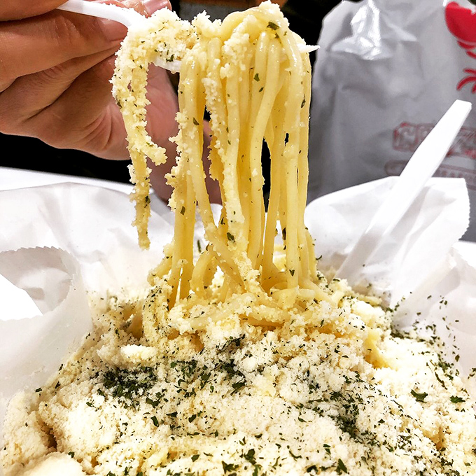 Garlic noodles that'll keep vampires at bay for weeks! Twirl your fork and prepare for a flavor explosion that'll make your Italian nonna jealous.