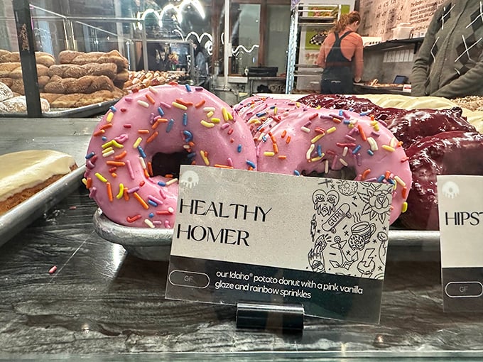 The Healthy Homer: proof that "healthy" and "donut" can coexist in delicious harmony. It's practically a salad, right? Right?