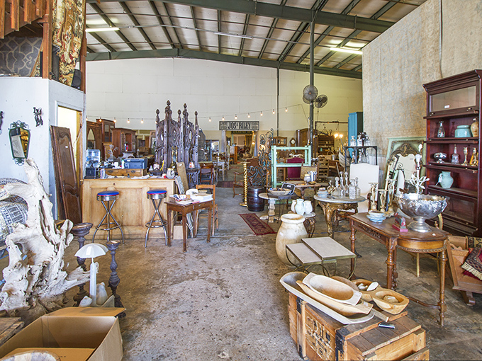 Step into the past, mind the chandeliers! This aisle is a time traveler's dream, with each turn revealing a new decade.