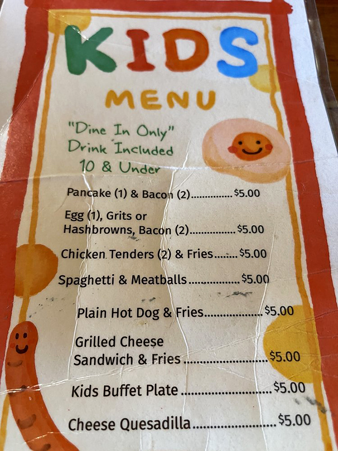 Kid-sized portions, grown-up flavors! This menu proves that great taste comes in all sizes, just like the best things in life.