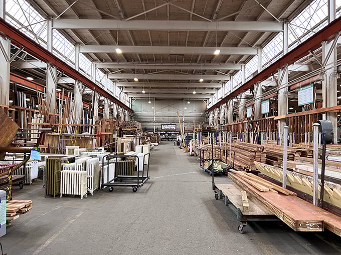 Wood you believe it? This lumber lane is a DIYer's dream, with more potential projects than Pinterest.