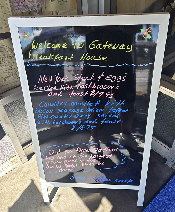 The chalkboard special&mdash;where daily inspiration meets hunger. Those handwritten specials always somehow taste better than the regular menu items.