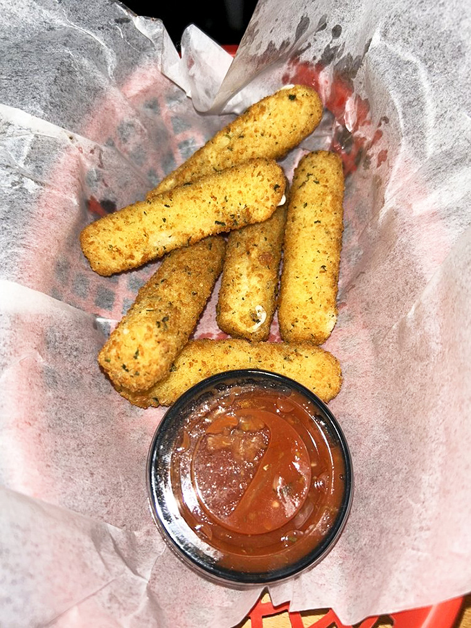 Crispy on the outside, gooey on the inside. These mozzarella sticks are like time machines to your favorite childhood memories.