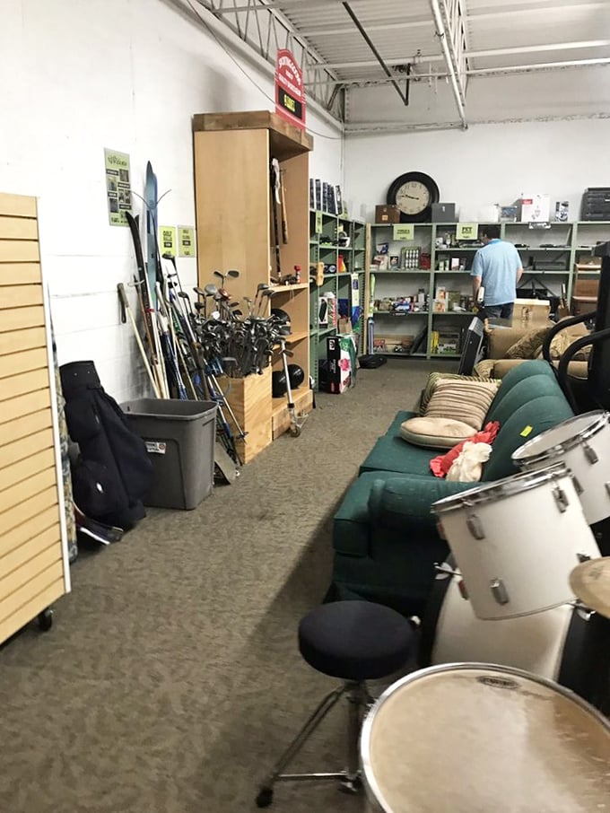 Unleash your inner rock star or sports legend! This eclectic mix of instruments and equipment is waiting for its next big break.