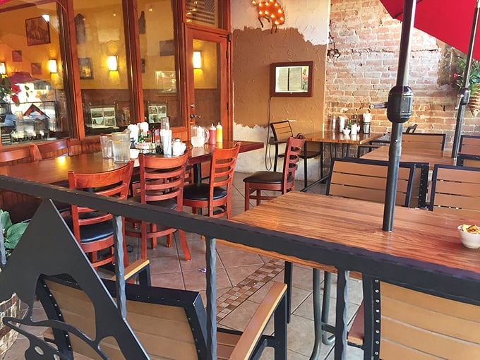 Al fresco dining with a side of people-watching. It's like your own personal Western, but with less gunfights and more guacamole.