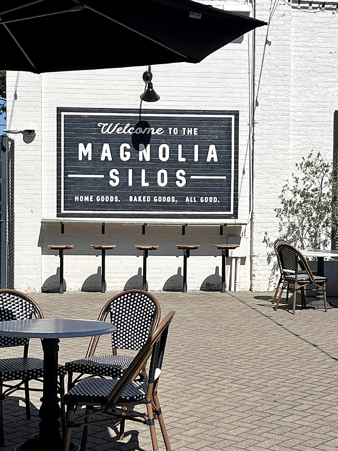Welcome to carb paradise! This patio sign promises a trifecta of goodness that's harder to resist than a puppy in a pet store window.