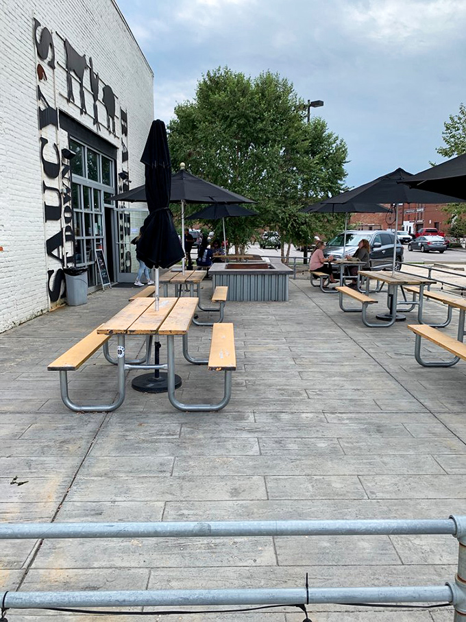 Alfresco feasting at its finest! This patio is where summer dreams and BBQ steam collide in a delicious outdoor symphony.