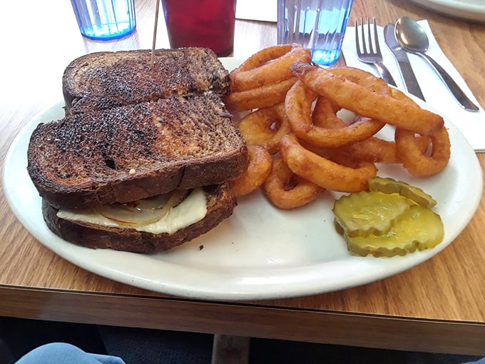 Patty Melt and Onion Rings: A dynamic duo that puts Batman and Robin to shame. Comfort food perfection on a plate!