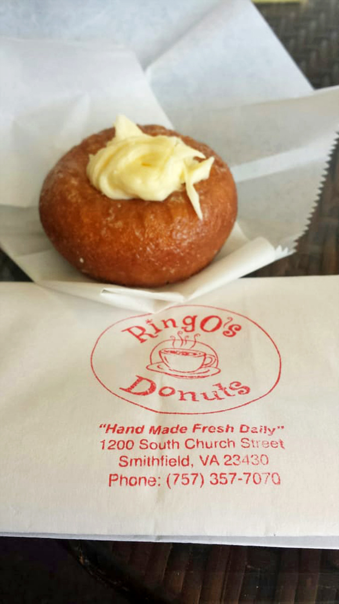 Autumn's sweetest offering! This pumpkin cream cheese donut is like a cozy hug for your mouth on a crisp fall morning.