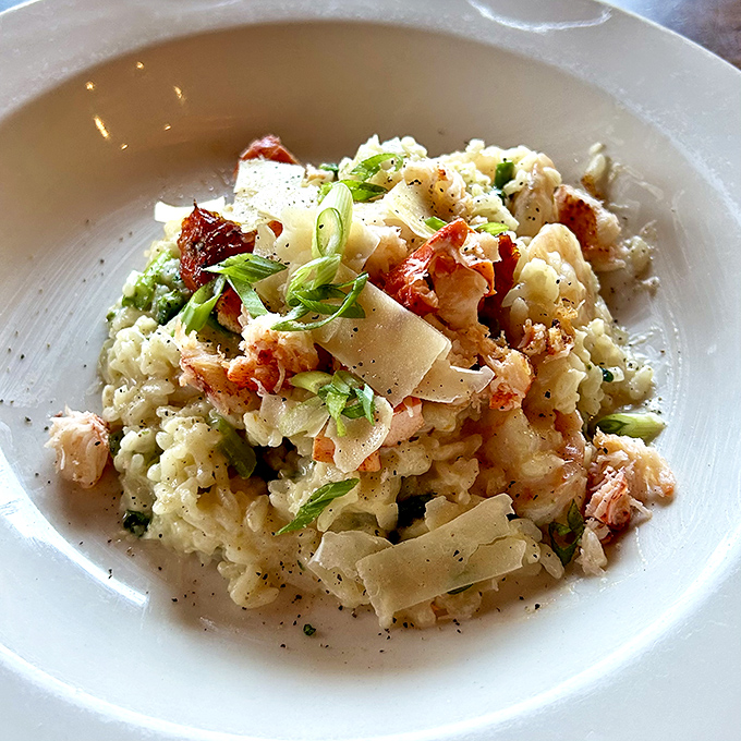 This isn't just risotto; it's a creamy canvas of culinary art. Van Gogh would've traded his ear for a bite.