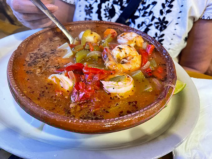 This shrimp soup isn't just a dish; it's an underwater flavor expedition. Jacques Cousteau would be proud (and hungry).