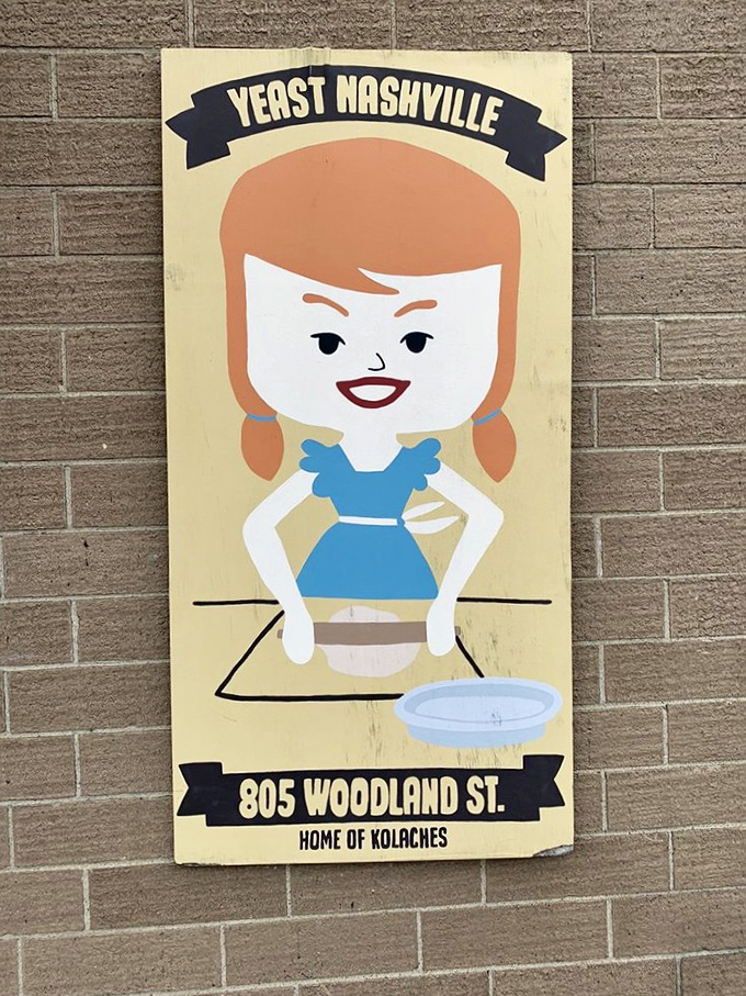 Meet the queen of kolaches! This charming mascot promises a royal treat, fit for the king or queen of breakfast.