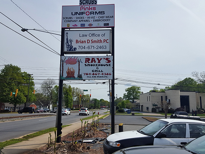Follow the signs to flavor town! Ray's may share a sign with a law office, but trust us, the only case you'll be building here is for a return visit.