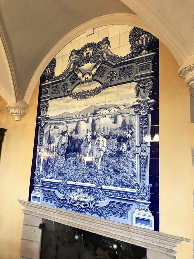 Who needs wallpaper when you've got this? This intricate tile work tells stories that'll keep you entertained long after your tour ends.