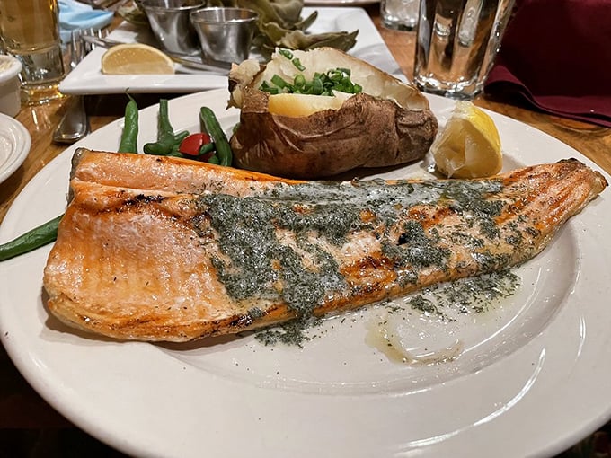 This trout didn't just jump onto your plate &ndash; it practically begged to be there. Talk about a fish out of water story!