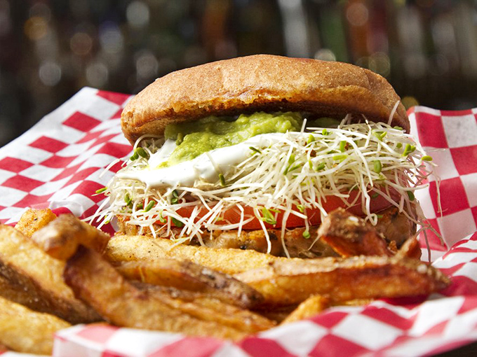 Veggie burger that'll make even carnivores do a double-take. It's plant-based magic on a bun!