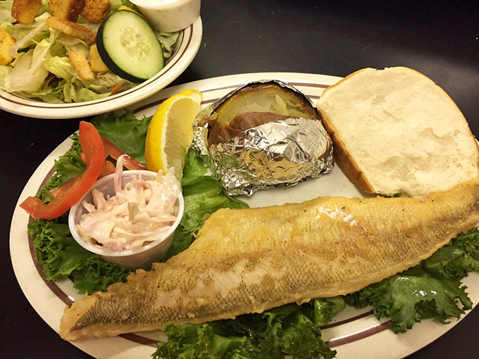Who needs the ocean when you've got this walleye dinner? It's a landlocked seafood feast that would make Poseidon himself jealous.