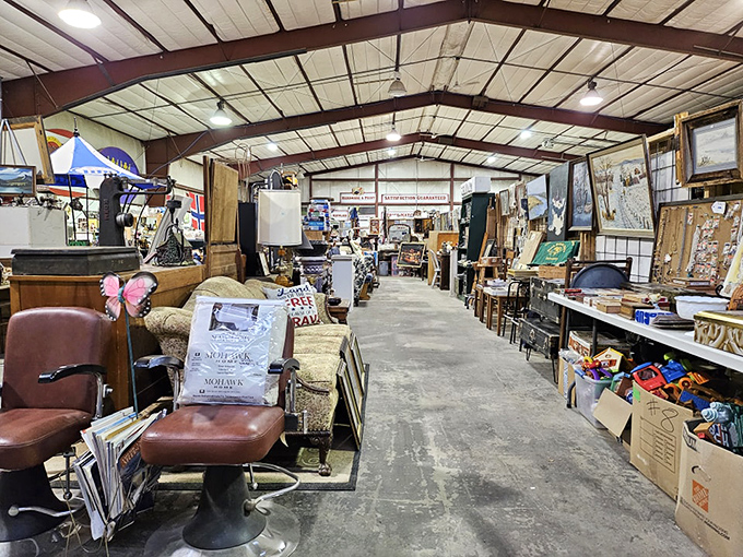 Aisle be there for you… when the rain starts to pour… of vintage goodies! This corridor of curiosities is a Friends title sequence waiting to happen.