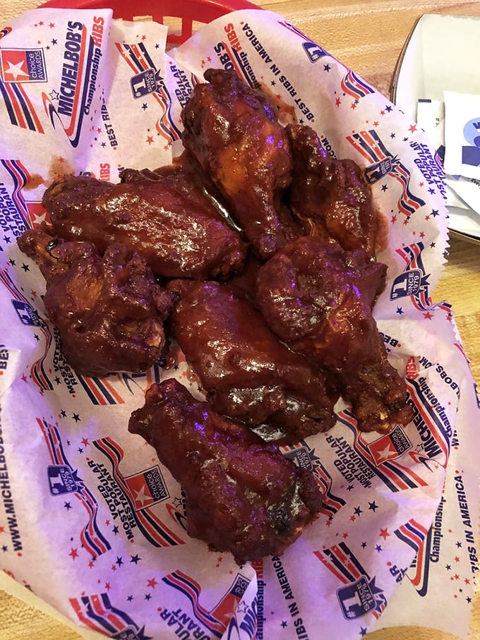 Wing wizardry! These barbecue wings look so tantalizing, they might just sprout their own wings and fly right into your mouth.