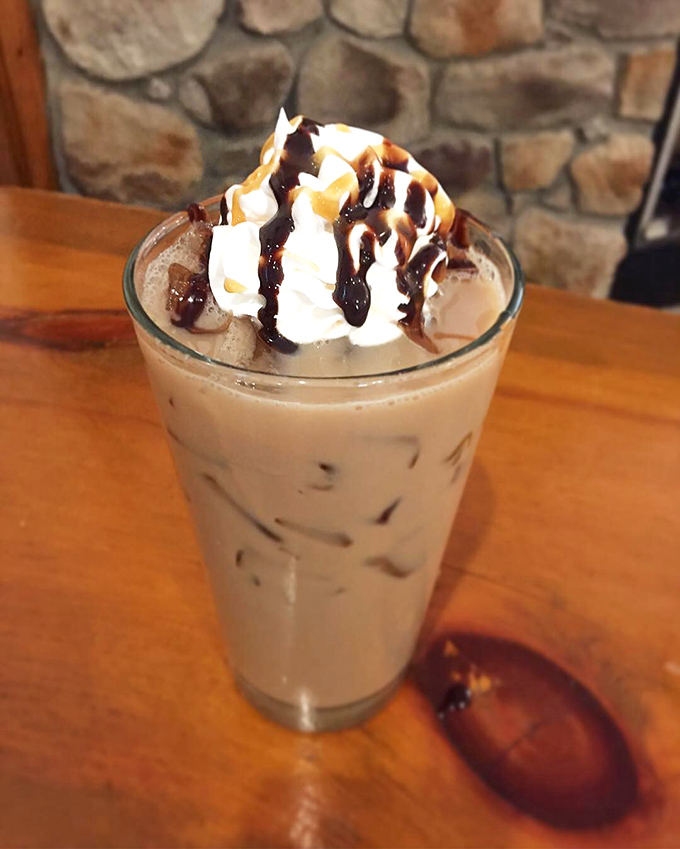 This isn't just a beverage; it's a work of art in a glass. Topped with a cloud of whipped cream, it's the drink equivalent of a warm hug.
