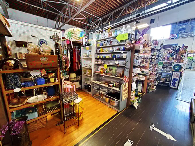 One person's junk is another person's jackpot! This booth is a microcosm of the mall's marvelous madness.