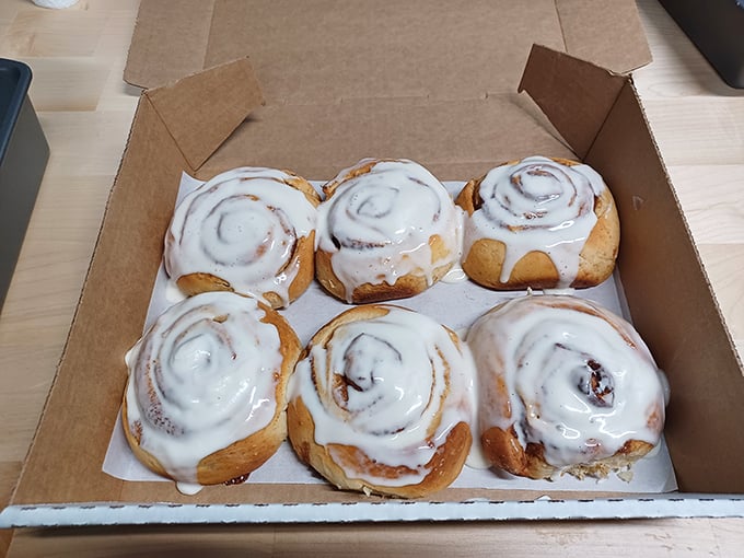 Fresh from the oven and ready for their close-up! These cinnamon rolls are so photogenic, they might need their own Instagram account.