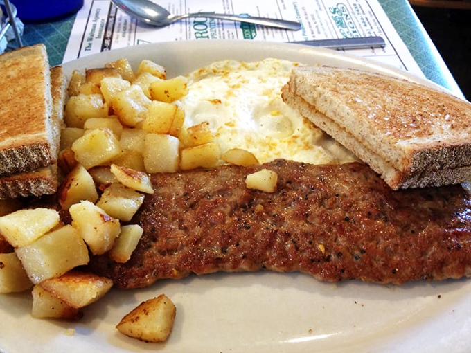 "Eggs-actly what the doctor ordered!" This hearty breakfast plate is guaranteed to cure what ails you &ndash; especially if it's hunger.