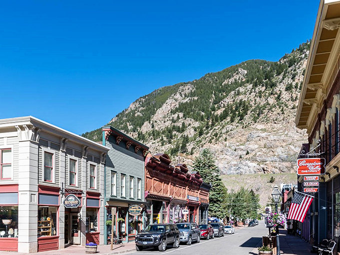 Main Street, USA meets the Rockies. Georgetown's colorful buildings are like a box of crayons that decided to become architecture.