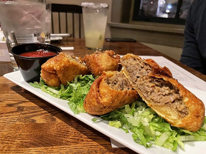 East meets West in the tastiest way possible! These cheesesteak egg rolls are the culinary equivalent of a bear hug from Rocky Balboa.