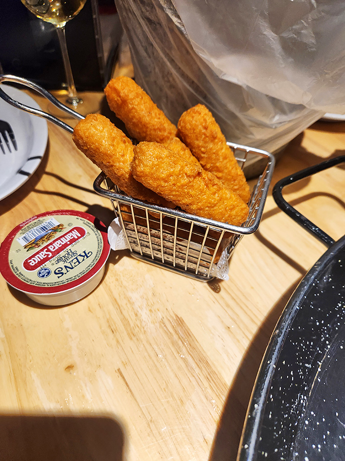 "Cheese sticks: The ultimate comfort food. Crispy on the outside, gooey on the inside, and happiness all around."