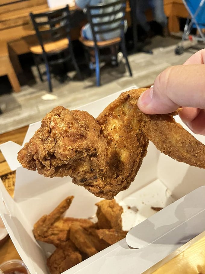 Wing it! These crispy chicken wings look so good, they might just make you believe you can fly.