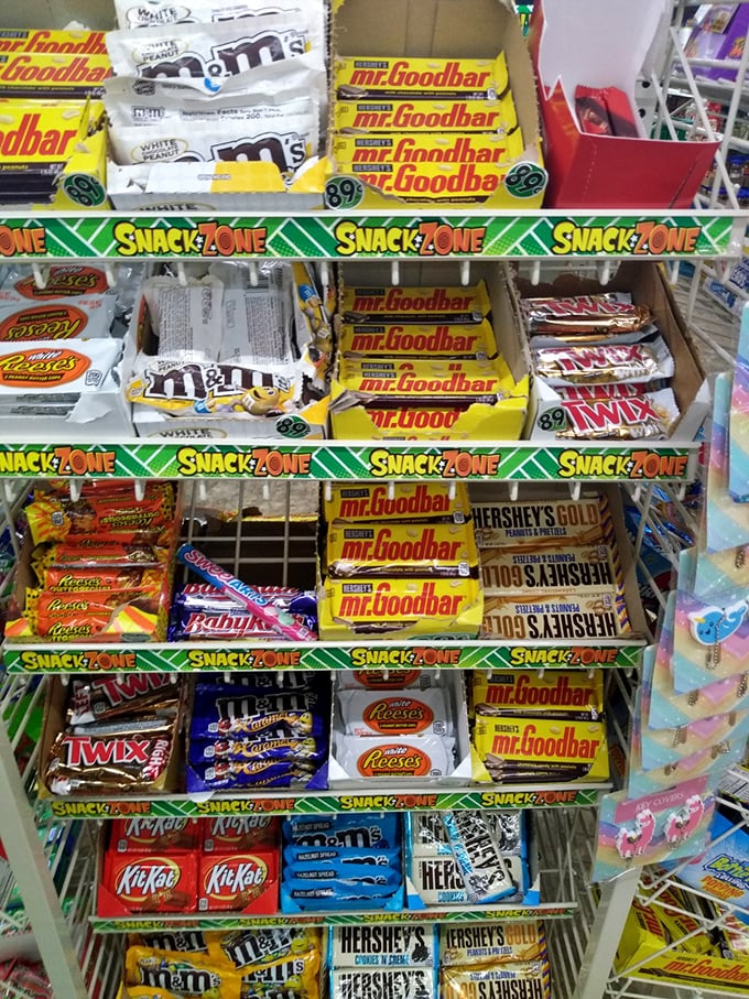 The "Snack Zone" isn't just an area&mdash;it's a destination where diet resolutions go to die amid familiar favorites at unfamiliar prices.