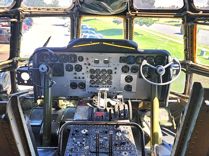Take the controls of your dining experience! This authentic cockpit gives "ordering off the menu" a whole new meaning.