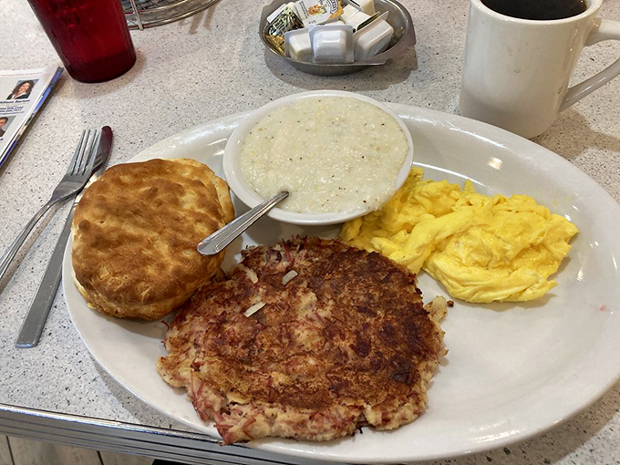 Hash it out: This corned beef hash is the breakfast equivalent of a warm bear hug &ndash; comforting, hearty, and oh-so-satisfying.