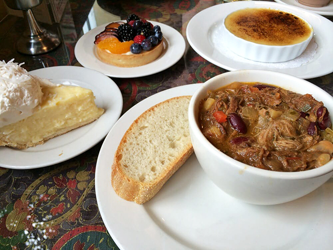 A symphony of flavors on a single table! From hearty stews to delicate pastries, this spread hits all the right notes.