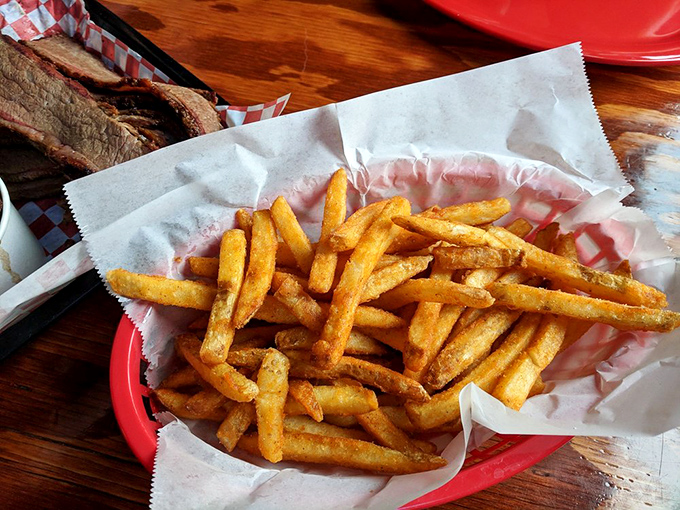 Fry, oh my! These golden beauties are the perfect sidekick to Pat's smoky stars. Resistance is futile.