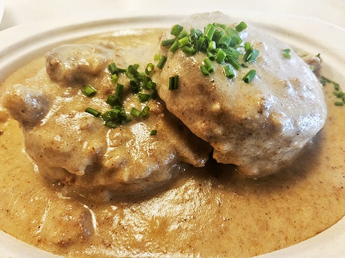 Gravy so good, you'll want to swim in it! This velvety river of flavor is the perfect complement to any biscuit brave enough to take the plunge.