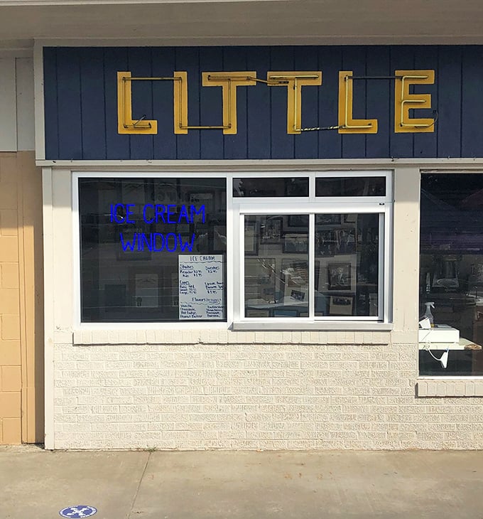 The ice cream window&mdash;because sometimes dessert deserves its own dedicated architectural feature.