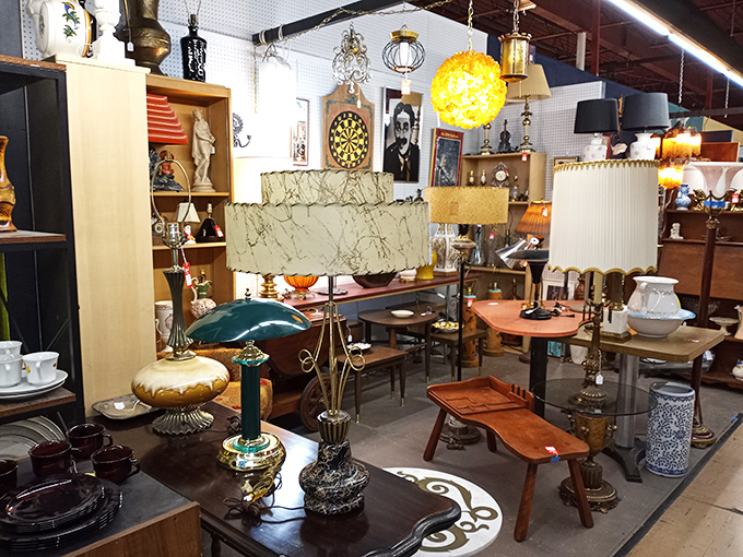 Illuminating finds! This lamp display is so bright, it might just spark a brilliant idea or two as you browse.