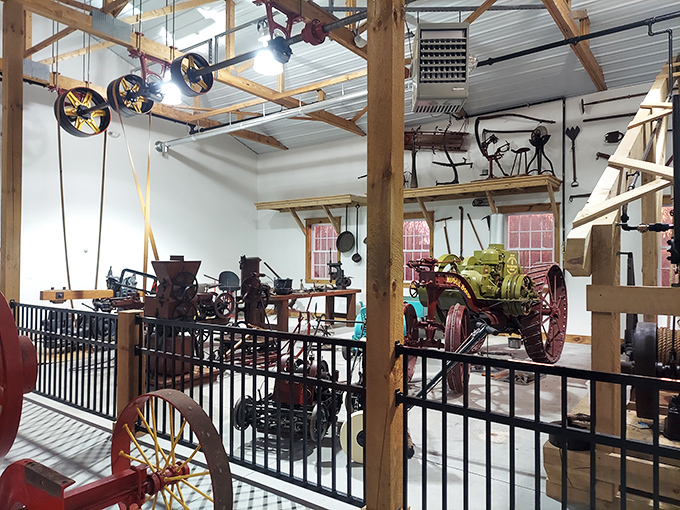 Gears of yesteryear! These vintage machines tell tales of American ingenuity. They don't make 'em like this anymore &ndash; thank goodness for our backs!