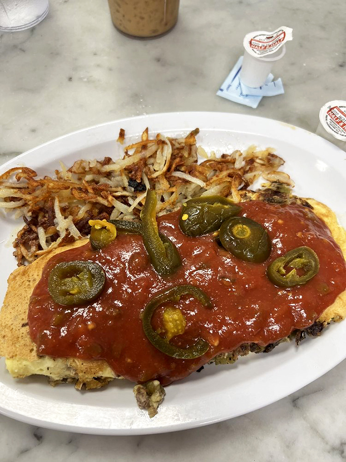 Spice up your life! This Mexican omelet is hotter than a New Orleans summer and twice as satisfying.