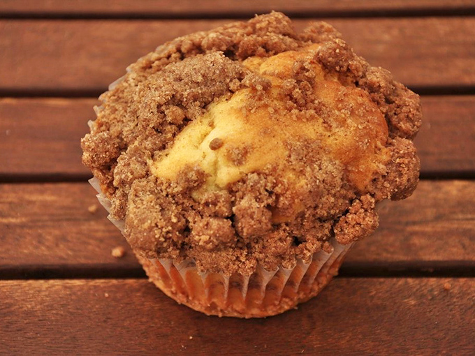 Muffin compares to this! This streusel-topped beauty is the Dolly Parton of baked goods &ndash; big, bold, and absolutely irresistible.