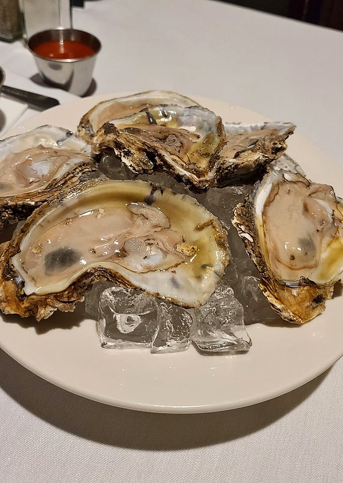 Oysters on the half shell, glistening like jewels on ice&mdash;nature's perfect appetizer waiting for just a squeeze of lemon.